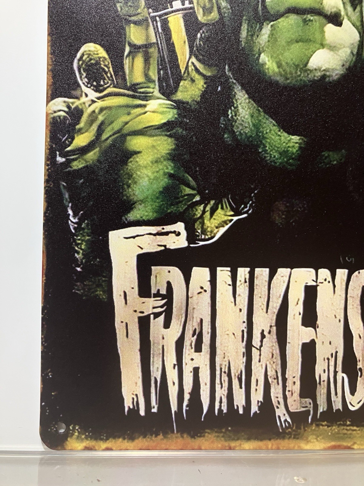 VINTAGE REPRODUCTION- TIN METAL SIGN-MAN CAVE-CLASSIC MONSTER ...