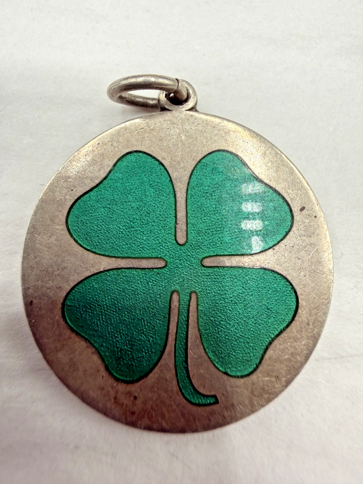 Charles Thomae Co Sterling Silver 1.5” 4 Leaf Clover Charm Pendant 10 ...