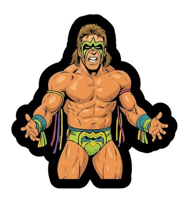 WWE Ultimate Warrior Wrestling Water Resistant Sticker WWF WCW AEW NXT ...