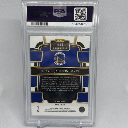 Trayce Jackson-Davis 2023-24 Panini Select Rookie Card #84 Blue Prizm ...