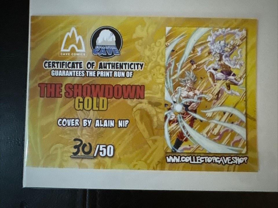 The Showdown Gold ISMAINDAHOUSE Cover 30/50 Super Rare Luffy V Goku ...