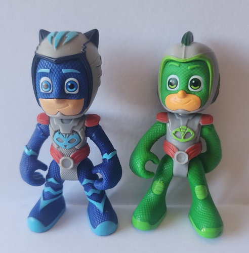PJ Masks Flight Time Mission Figurines Catboy & Gekko 7cm | eBay Australia