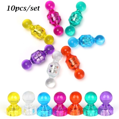 Holder Multicolor Thumbtack Acrylic Fridge Magnets Transparent Magnetic ...
