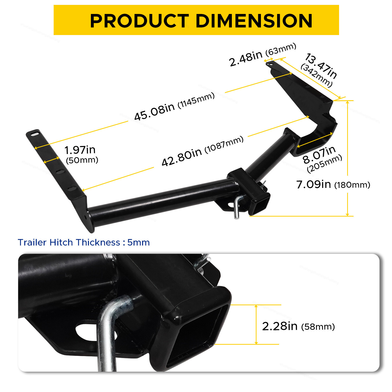 Fits 04-07 Toyota Highlander 04-06 Lexus RX330 Trailer Tow Hitch 2 ...