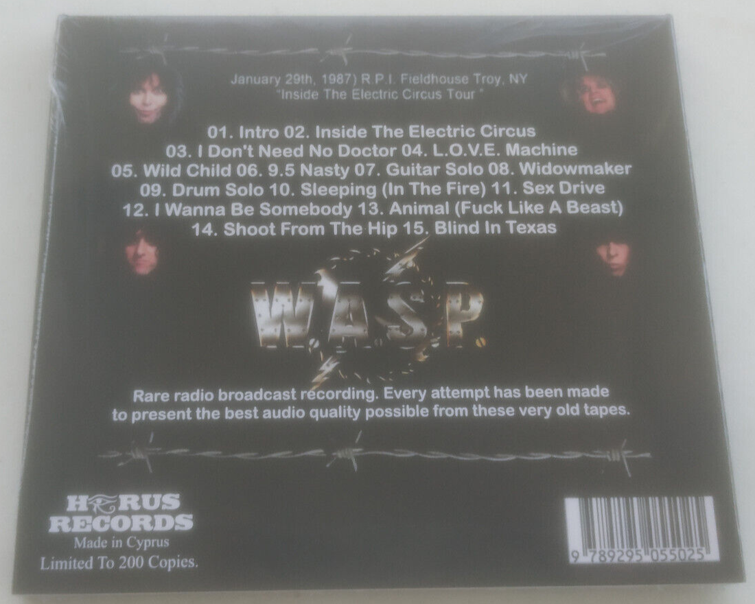WASP -N.A.S.T.Y BROADCAST - Digipak CD Heavy Metal Dio JUDAS PRIEST LIM ...