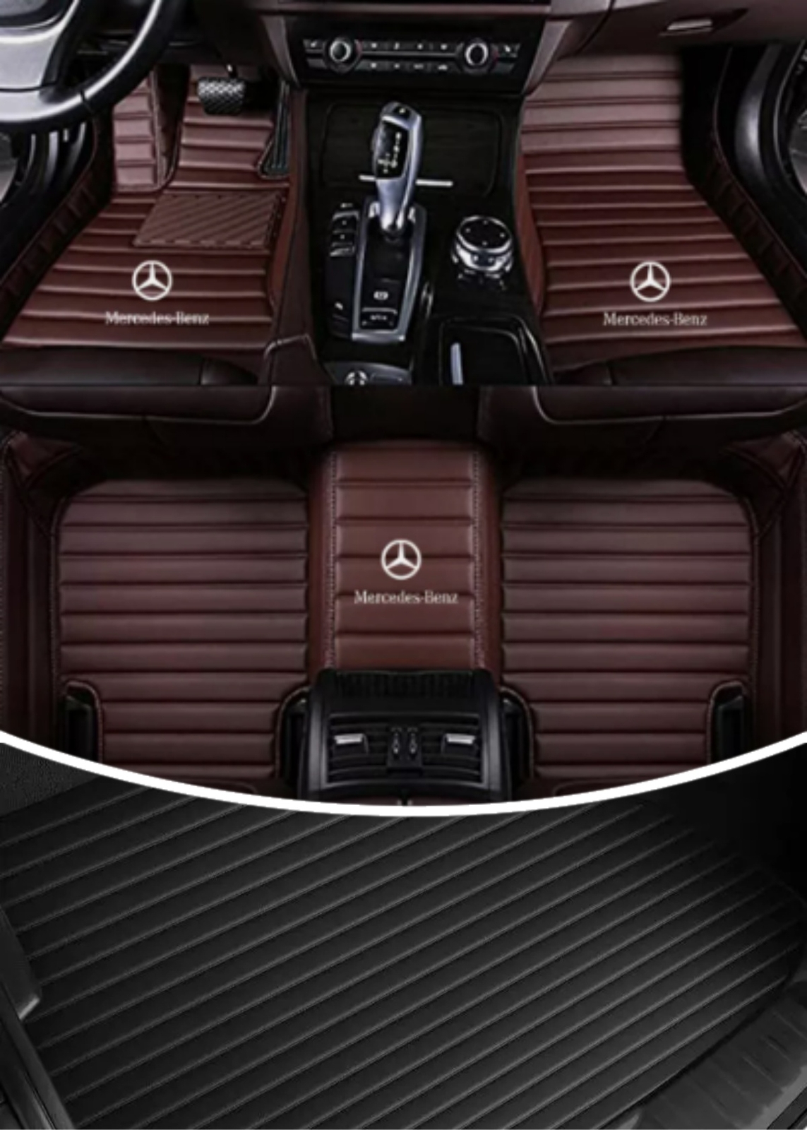 Black Mat For Mercedes Benz Car Floor Mats All Models Carpets Luxury ...