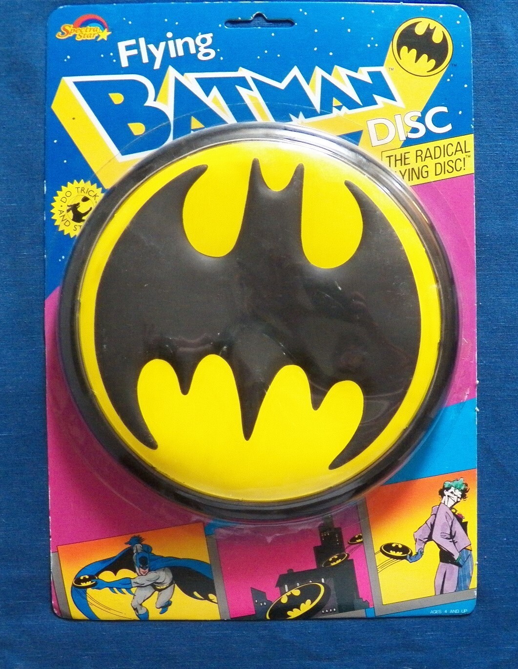 Vintage Batman Radical Flying Disc Frisbee in Package. DC Comics 1989 ...