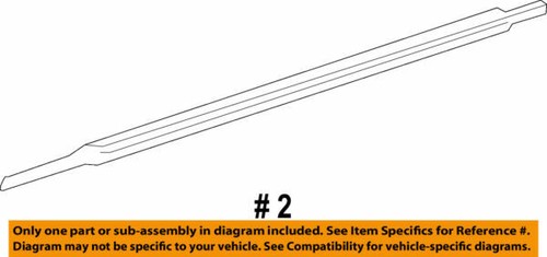75720-76010 Toyota Moulding assy, front door belt, lh 7572076010, New ...