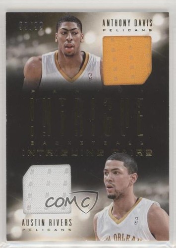 2013-14 Panini Intrigue - Intriguing Pairs Jerseys #18 Anthony Davis ...