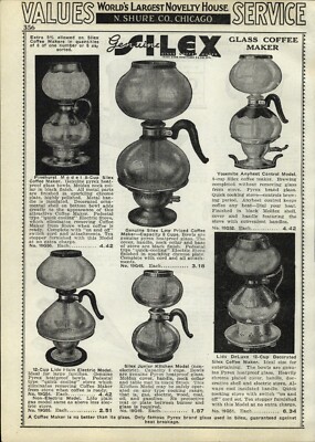 1938 PAPER AD Silex Double Glass Globe Coffee Maker Lido Deluxe ...
