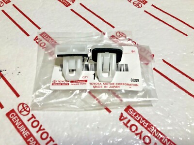 *2 NEW LEXUS FRONT BUMPER SUPPORT WHITE PLASTIC CLIPS BRACKET FENDER CT ...