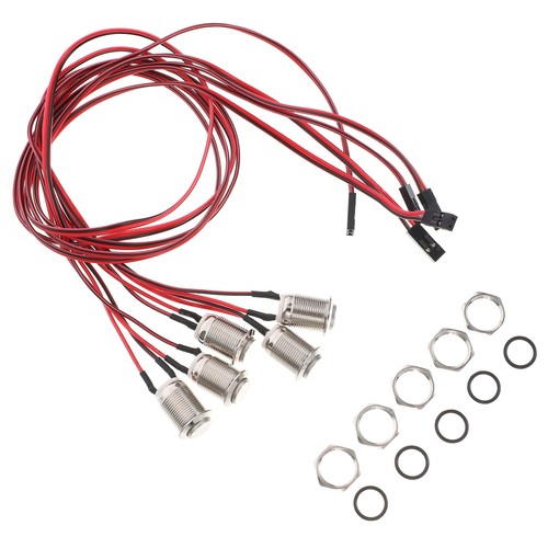 5 Pcs Waterproof Push Button Switch Momentary Marine Start Rocker | eBay