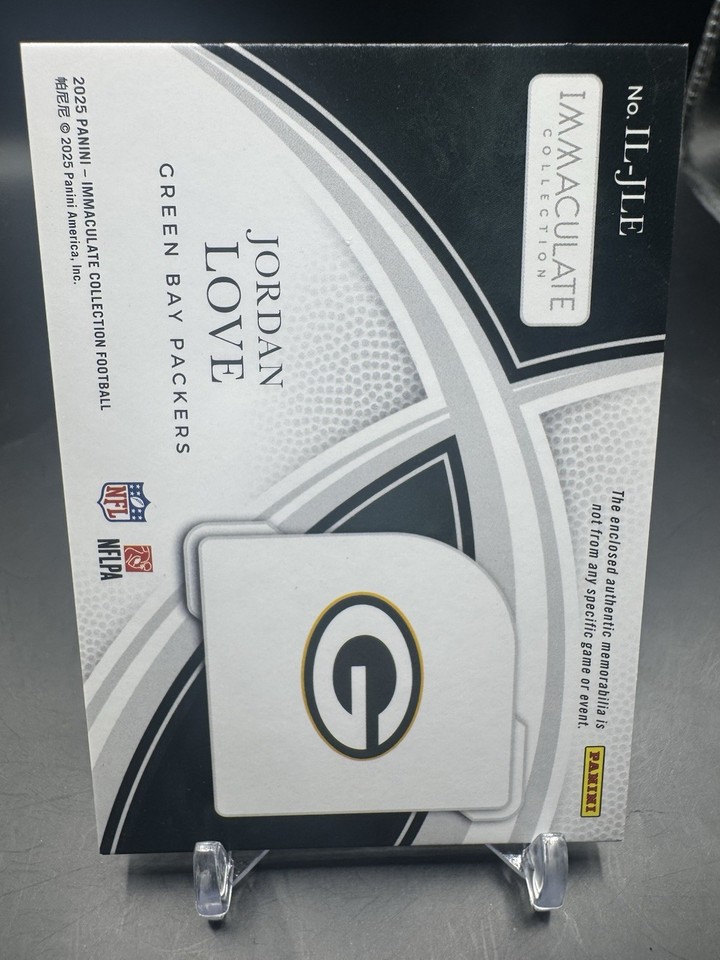 2025 immaculate Jordan Love Insane NFL Silver Shield 2/5 #IL-JLE ...