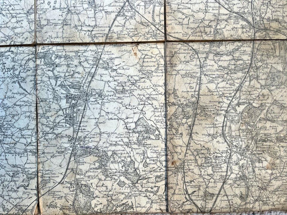 Vintage OS Map Stockport Sheet 98 Linen | eBay UK