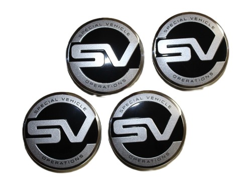 Land Rover Special Vehicle Operations SV Wheel Center Caps - 4 Pc - Hub ...