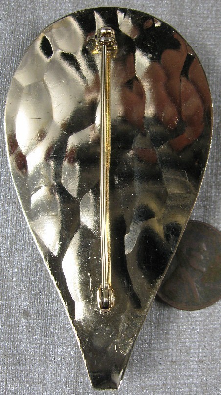 Vintage Pin Gold Plated Large Designer Modern Art look | eBay Australia