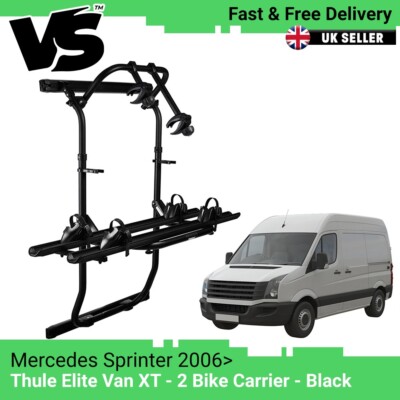 THULE ELITE VAN XT - MERCEDES SPRINTER 2006- BLACK VAN REAR DOOR BIKE ...