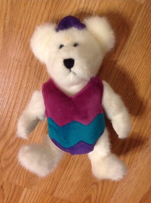 BOYDS BEAR PLUSH EGBERT Q. BEARSFORD 10" White EASTER EGG Bear #81510 ...