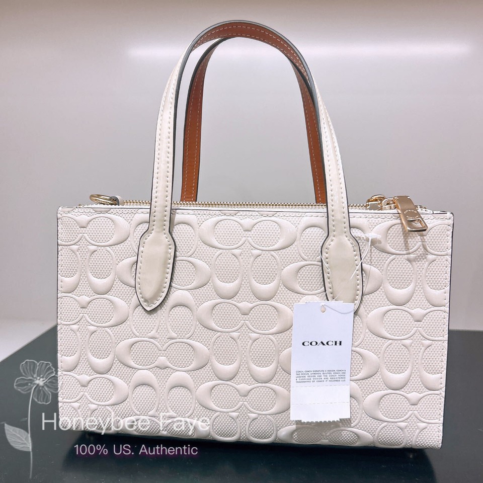 NWT Coach Nina Small Tote Bag In Signature Leather CV400/CT854 | eBay