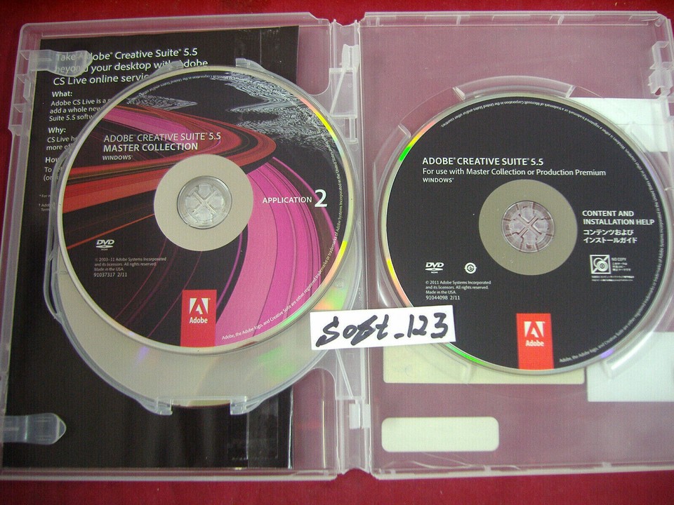 Adobe Creative Suite 5.5 CS5.5 Master Collection For Windows Full DVD ...