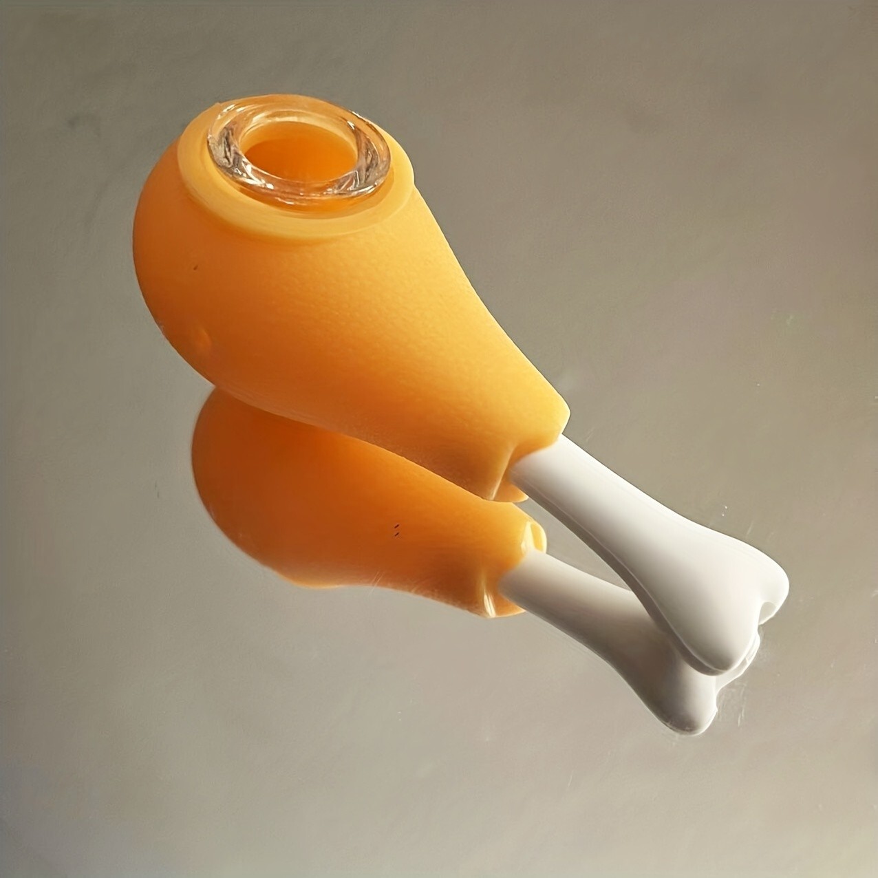 Silicone Smoking Pipe, 4.72" Chicken Drumstick Silicone Tobacco Pipes ...