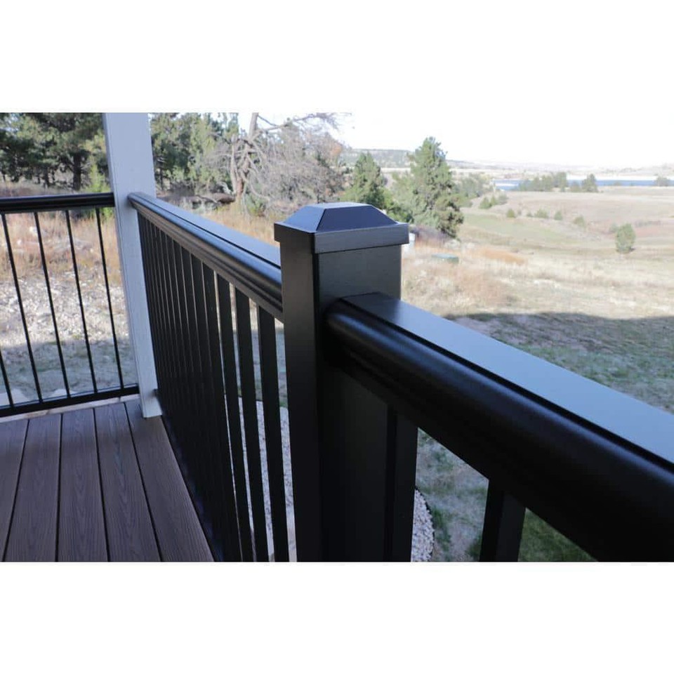 Aria Railing Deck Railings 36"Hx72"W Powder Coated Aluminum ...