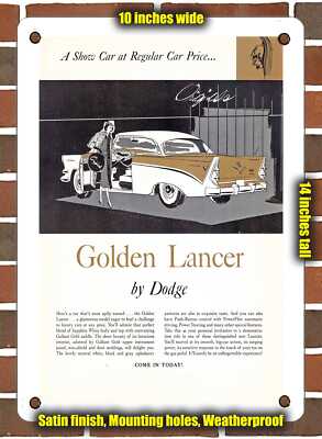 Metal Sign - 1956 Dodge Golden Lancer - 10x14 Inches | eBay