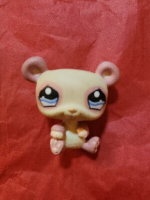 Littlest Pet Shop LPS Cream and Pink PANDA #1328 Blue Anime Eyes | eBay