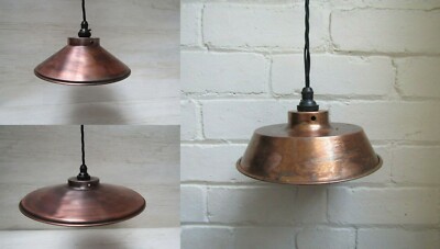 Industrial Vintage rustic Retro Old Style factory ceiling pendant light ...