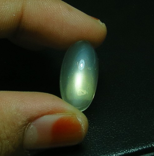 7.20cts Unbelievable Natural Green Moonstone Oval Catseye CabochonLoose ...