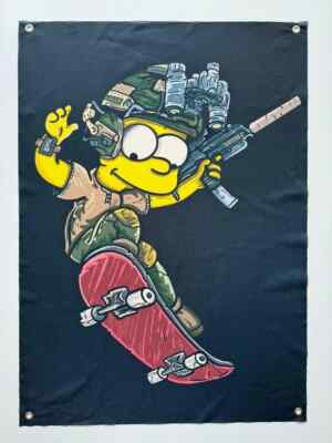 Bart Simpson banner 900x600 mm💛💙 | eBay