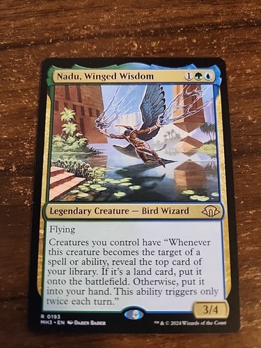 MTG Nadu, Winged Wisdom Modern Horizons 3 0193 Regular Rare | eBay