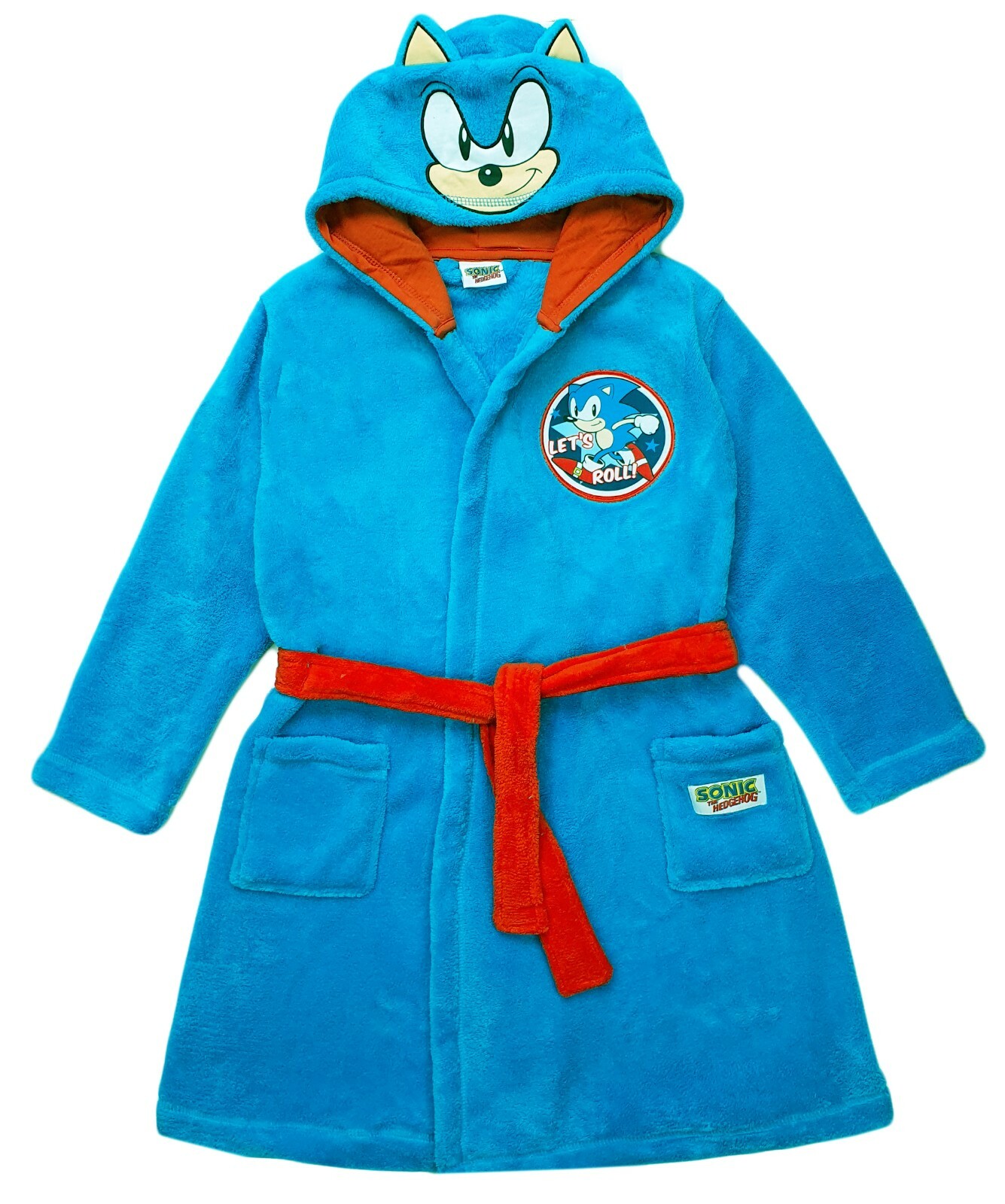 Boys Sonic the Hedgehog Personalised Dressing Gown Gamer Gaming Robe 4 ...