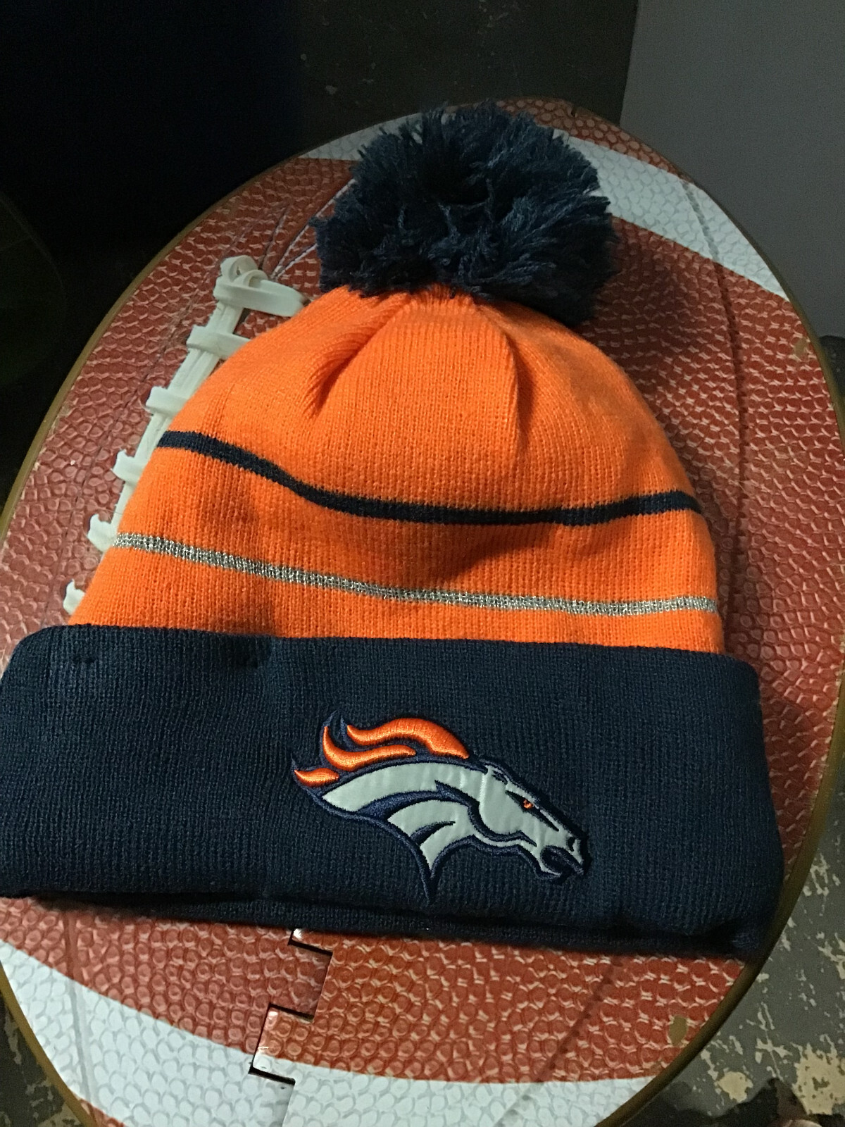 Denver Broncos NFL On Field Sport Knit Hat Cap Beanie Fleece OSFM ...