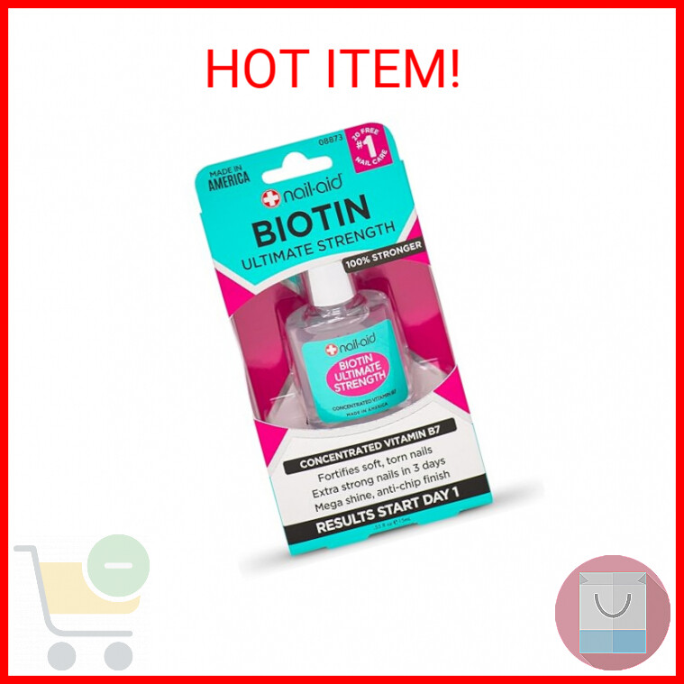 Nail-Aid Biotin Ultimate Strength - Nail Treatment & Strengthener ...