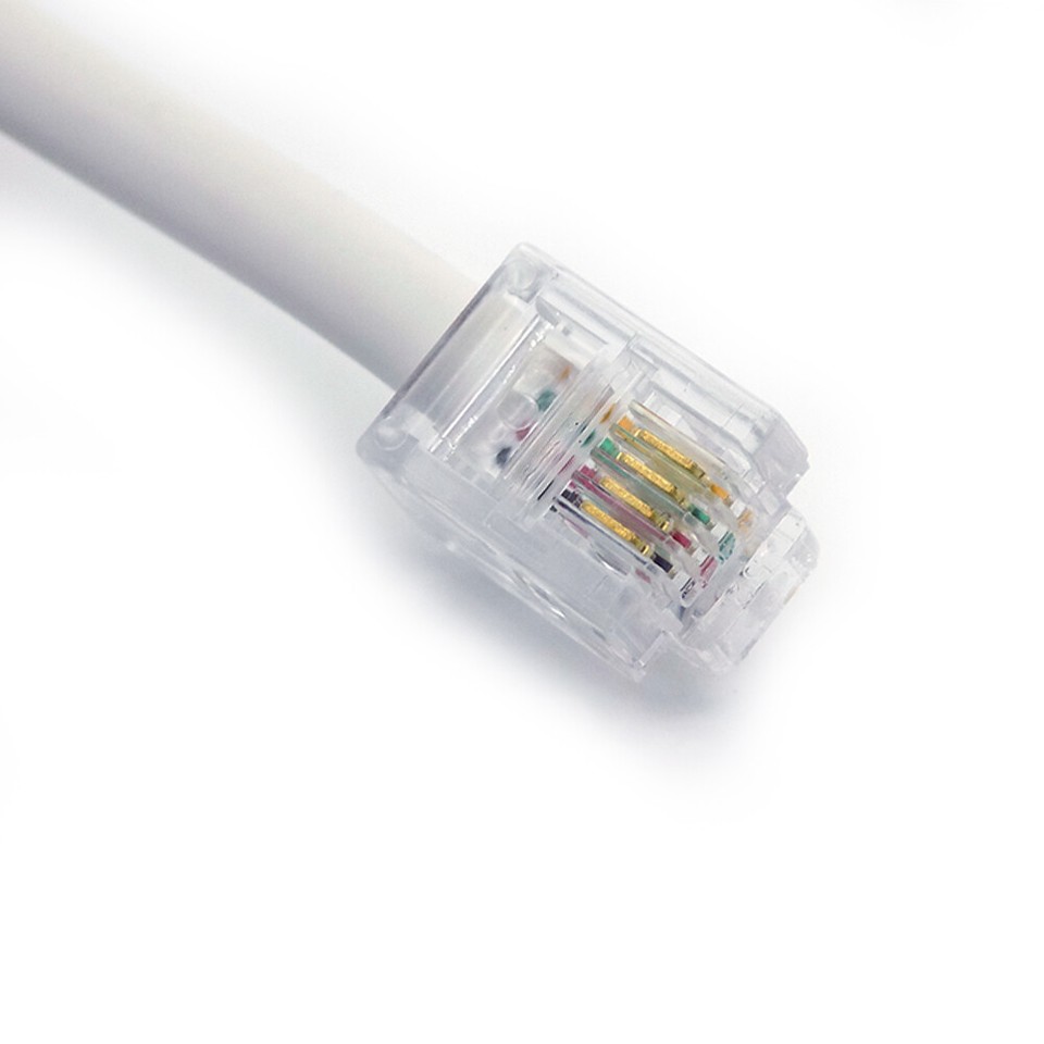 15m ADSL / DSL Broadband Modem Cable RJ11 to RJ11 Internet Router Phone ...