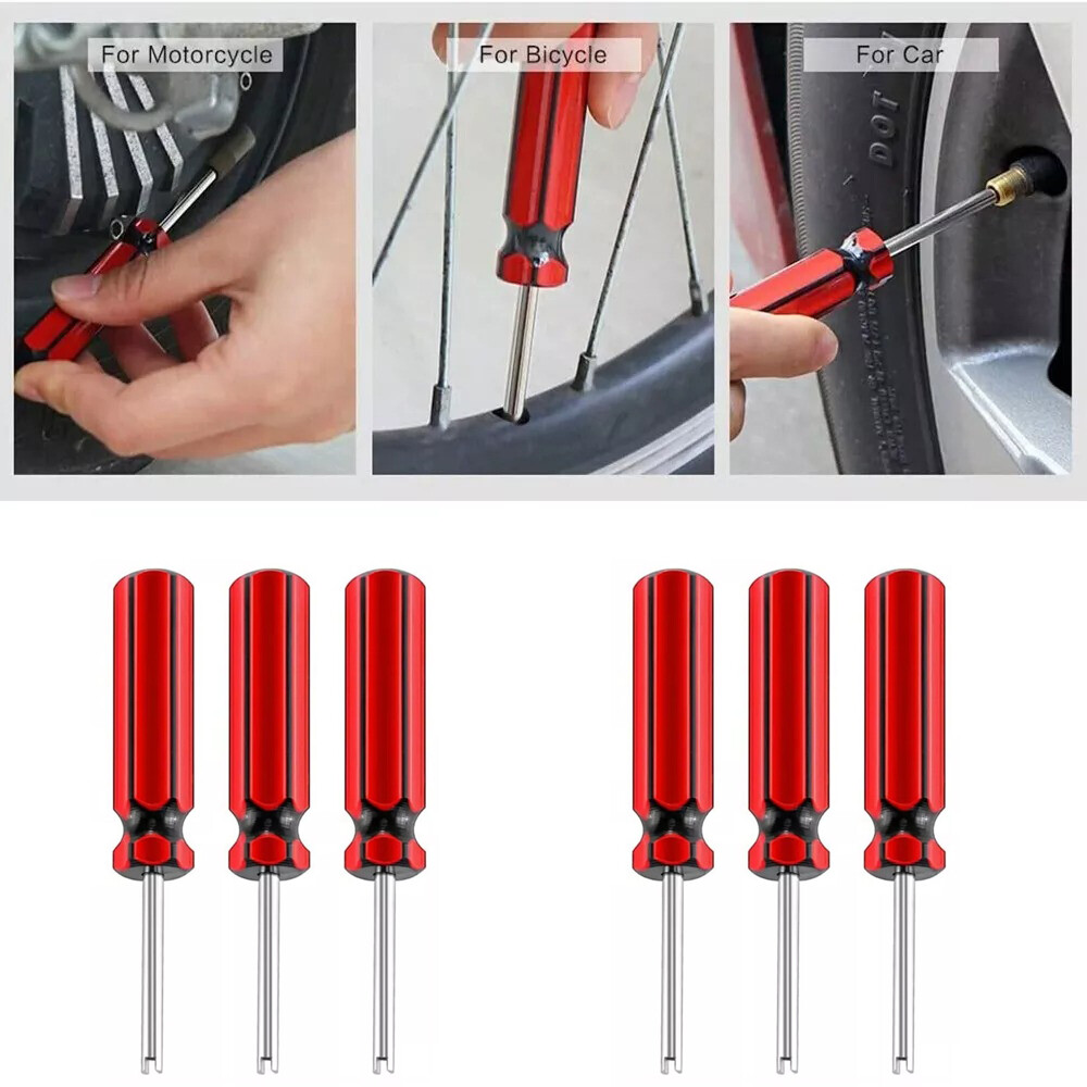 6x Car Auto Screwdriver Valve Stem Core Remover Tire Tube Installer ...