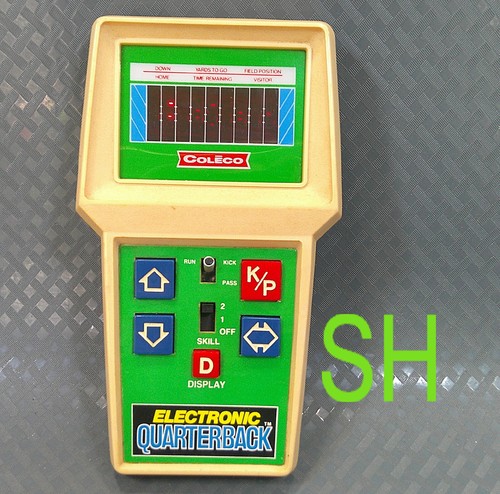 1978 Vintage Coleco Electronic Quarterback Handheld Football Game SEE ...