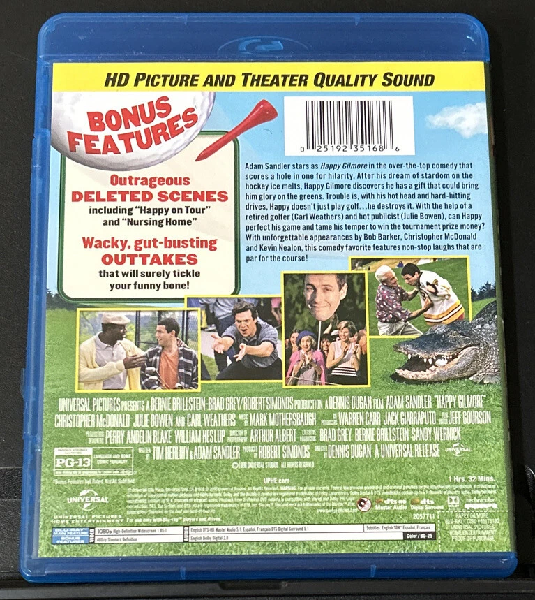 Happy Gilmore Blu Ray