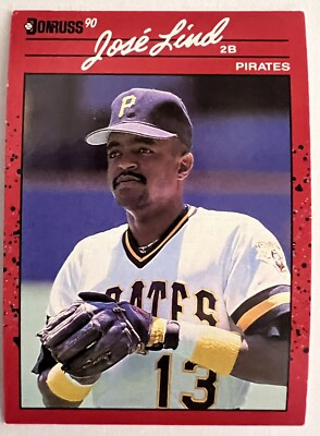 1990 DONRUSS BASEBALL TRADING CARD #172 JOSE LIND No dot card | eBay