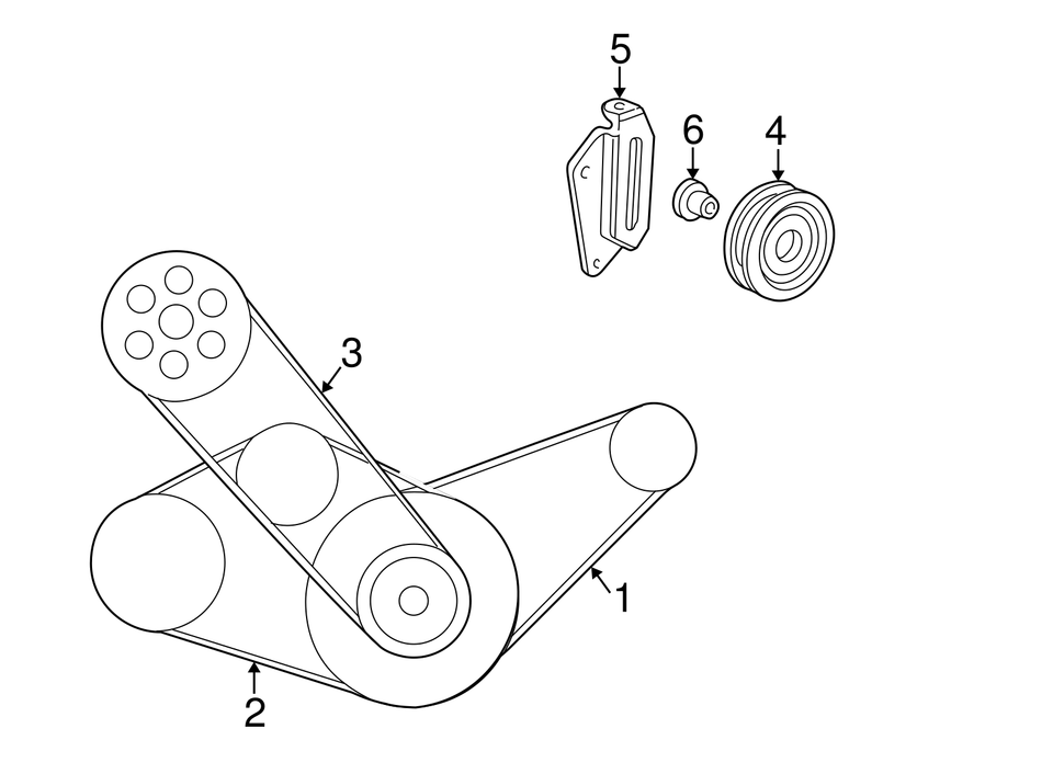 Genuine Honda Serpentine Drive Belt 38920-P2A-013 | eBay