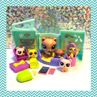 Littlest Pet Shop LPS Bear #327 #328 #329 #124 Cubs Odessa Orso Owen ...