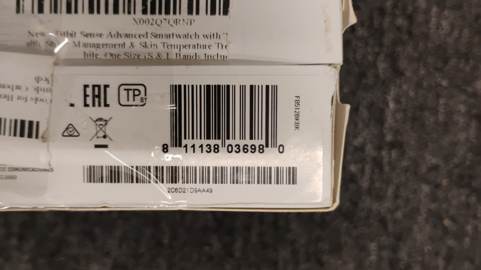 Fitbit Sense 1st Gen Advanced Health & Fitness Activity Tracker Black ...