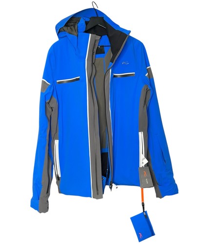 KJUS Men’s All Timer Ski Snow Jacket Size Medium Blue Hooded New MSRP ...