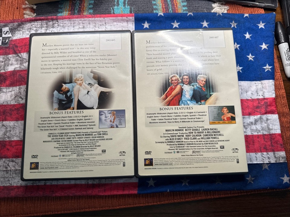 Marilyn Monroe Diamond Collection DVDs How to Marry a Millonaire/Seven ...