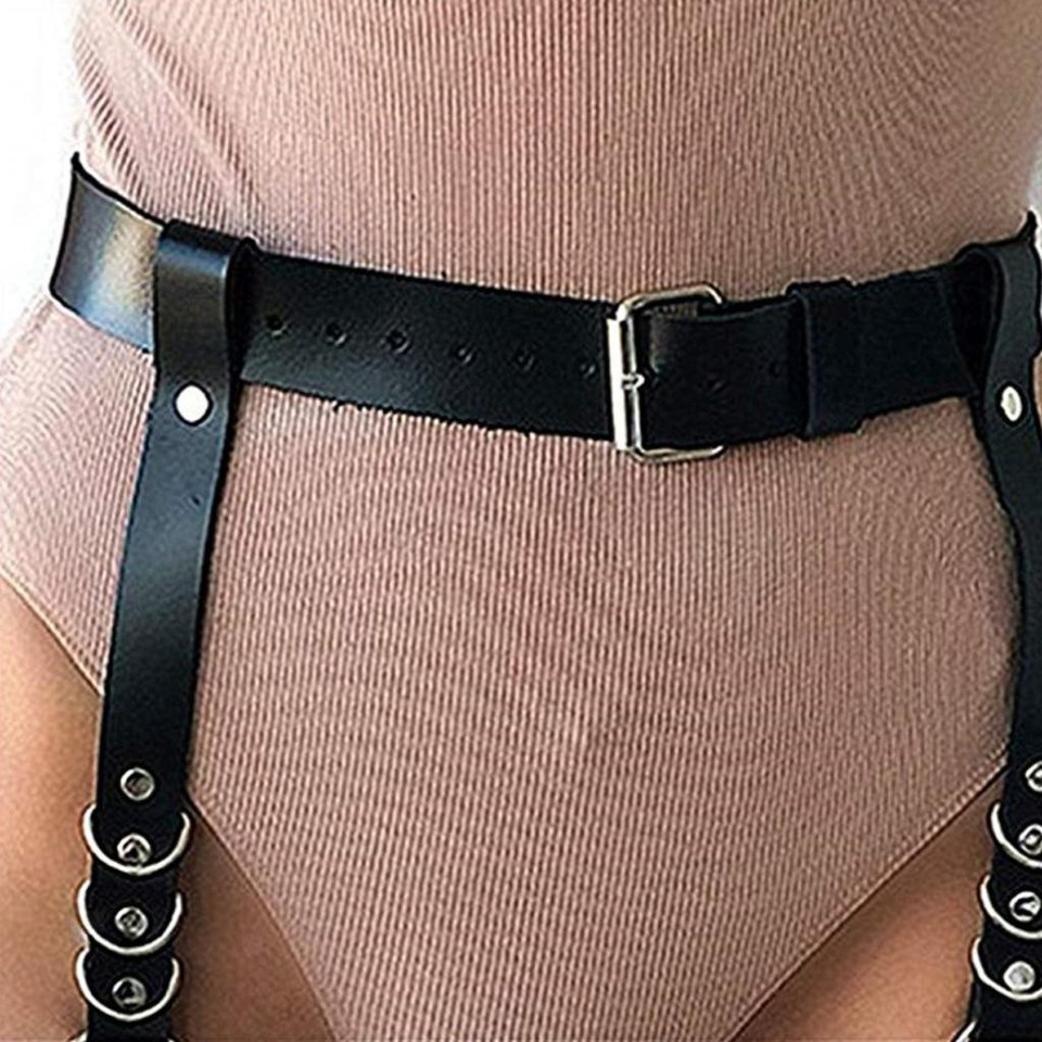 Fashion Female Garter Belt Band Body Harness Belt Gothic Suspenders ...