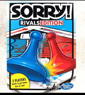 Sorry! Rivals Edition Board Game 2 Player Game Hasbro Factory Sealed | eBay