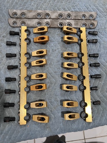 SBC Crane 1.5 Ratio Roller Rockers 7/16 Jomar Girdle Engle Rev Kit 350 ...