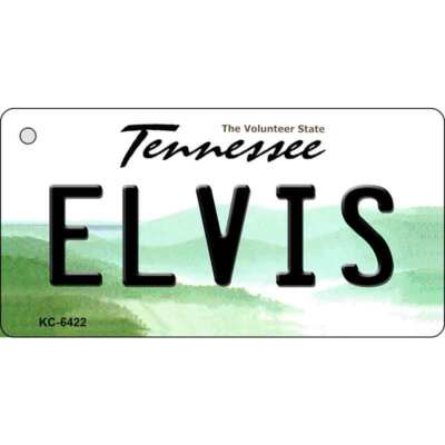 Elvis Tennessee License Plate Tag Key Chain KC-6422 | eBay