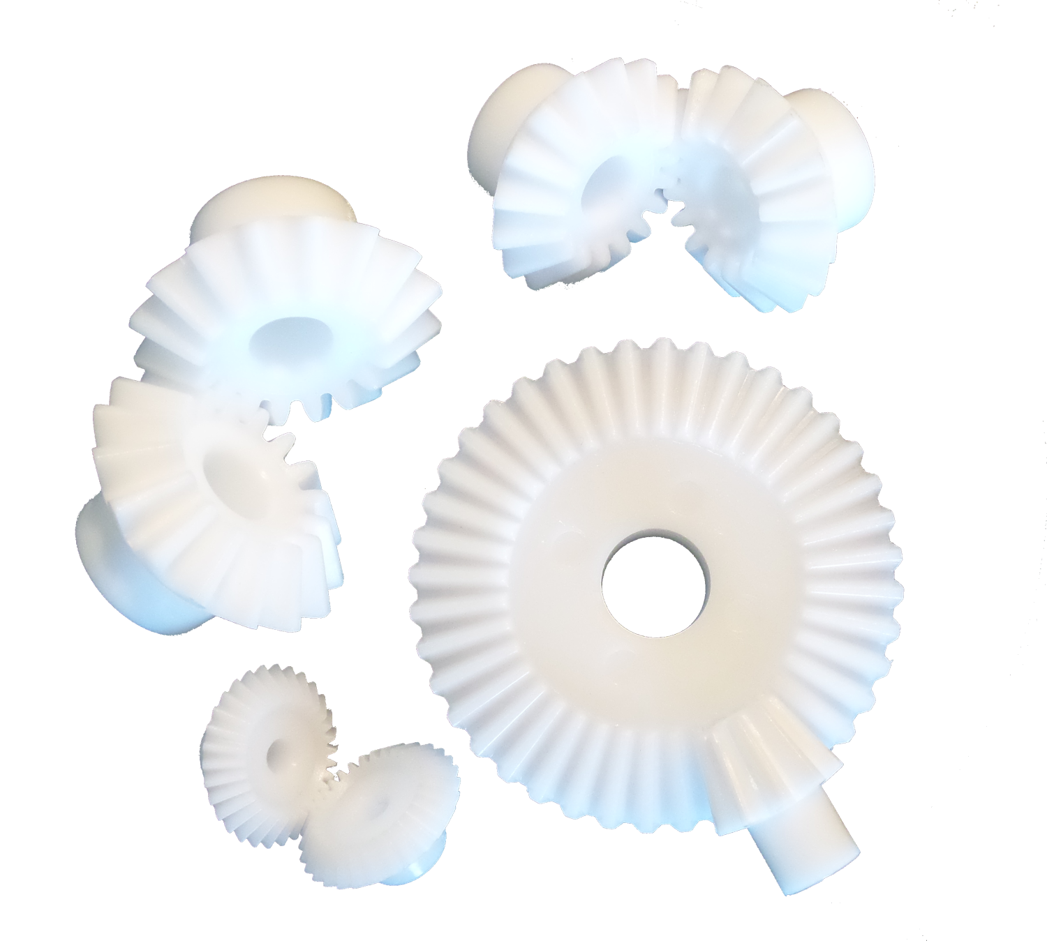 Bevel Gears Module 1-2 From Pom 1 Set = 2x Bevel Gear Plastic ...